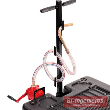 Recogedor de aceite de suelo con bomba. 70 Litros