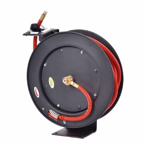 Enrollador de manguera de aire. 10 Metros. 3/8". Profesional