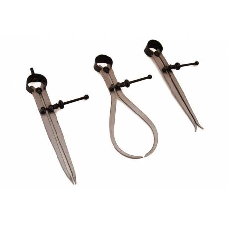 Juego de 3 compases calibradores de resorte: Medición precisa