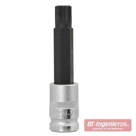 Llave vaso con punta XZN M14 larga. 1/2"